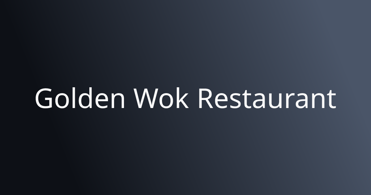 Golden Wok Restaurant | Best chinese in La Grange Park, IL | Order Online